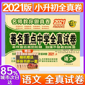 5大名校2021小升初语文真卷 何非凡 著名重点中学全真试卷语文 何非凡老师教你做真卷