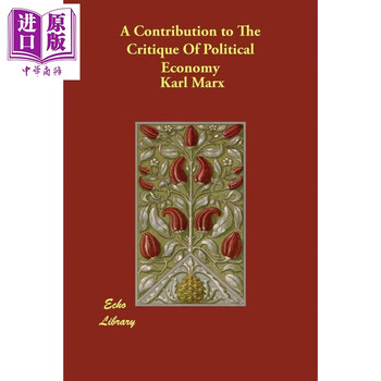 政治经济学批判 马克思 豆瓣高分 英文原版Critique of Political Economy