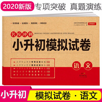 名校冲刺--小升初练习题 小升初模拟试卷 语文(定价16.8)