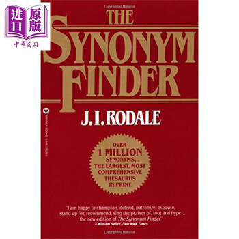 The Synonym Finder 英文原版 同义词词典 J I Rodale Laurence