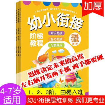 幼小衔接阶梯教程思维训练(全3册套装)