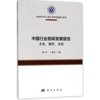 中国行业低碳发展报告(火电钢铁水泥)/ 上海高等研究院报告系列