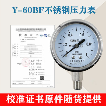 Y-60BF不锈钢压力表0-40MPa带校准证书 高压真空耐腐 带计量检定 x 0~0.4MPa【图片 价格 品牌 报价】-京东