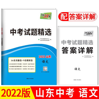天利38套 山东省中考试题精选 语文 山东专版17地市2021年中考题中考真题卷试题2022中考用书山东各地市中考真题试卷语文 附答案详解