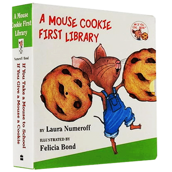 要是你给老鼠吃饼干2册 英文原版绘本 If You Give a Mouse a Cookie纸板书