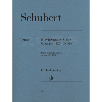 亨乐原版 舒伯特 A大调钢琴奏鸣曲op post.120 Schubert Klavie HN157
