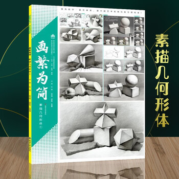 2020画繁为简素描几何形体1领先教学张磊8开石膏基础临摹单体组合