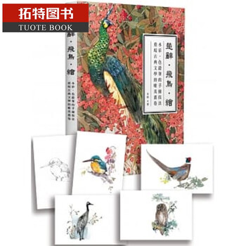 预售 楚辞·飞鸟·绘水彩色铅笔的手绘技法 重现古典文学的唯美画卷 大旗出版社港