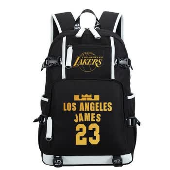 NBA篮球包科书比包库篮里詹球姆斯书包篮球双肩包哈登背包威少乔治周边夜光韦德送人生日礼物节日礼物礼品 詹姆斯01烫金