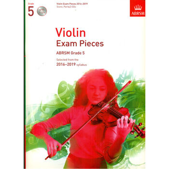 英皇考级新版小提琴精选曲目五级2016-2019带钢伴谱附CD 英文原版