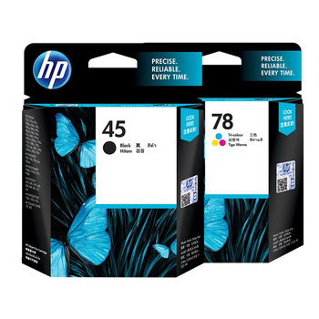 惠普（HP）45/51645A原装墨盒适830c/850C/710c/1280 HP45A黑色墨盒双支装【图片 价格 品牌 报价】-京东