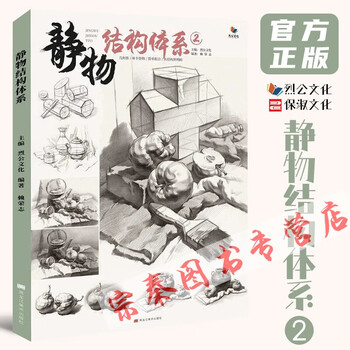 【】静物结构体系2 烈公文化赖荣志单个组合素描几何体临摹范本书照片范画对临美术高考联考美院教