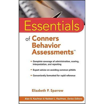 Essentials of Conners Behavior Assessments