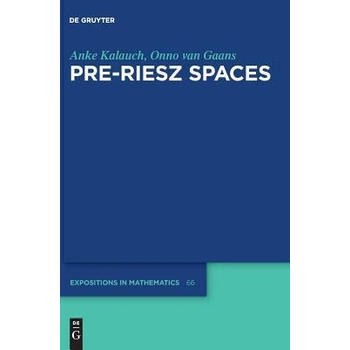 Pre-Riesz Spaces