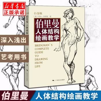 现货正版伯里曼人体结构绘画教学白金版人体结构造型手绘技法艺用画手解剖构人物素描速写临摹基础入门动漫美