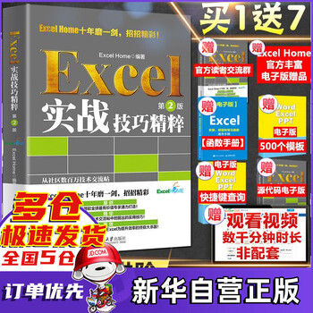 Excel 实战技巧精粹（第2版）Excel Home著 表格制作函数office书籍办公软件计算机