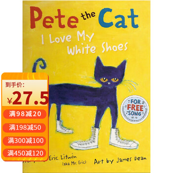 吴敏兰Pete the Cat I Love My White Shoes我爱我的白鞋子