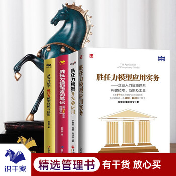 胜任力模型搭建必看4本套：胜任力模型开发与应用+胜任力模型应用实务+胜任力模型咨询笔记+从零开始学胜任力模型建模与应用  识干家企业管理C