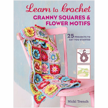 钩针与花卉图案 Learn to Crochet Granny Squares and Flower Motifs 英文原版图书籍进口正版 Nicki Trench
