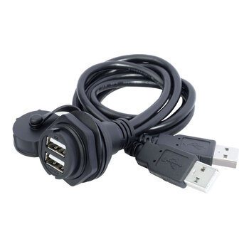 lshitech龙仕USB双层航空插头防水工业数据连接器面板安装延长线 LU25-CA-U2-023（0.1M） A248【图片 价格 品牌 报价】-京东