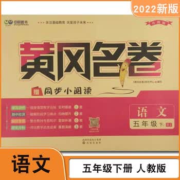2022新版黄冈名卷人教版语文五年级下册RJ一课一练同步练习测试卷期末冲刺卷小学同步天天练单元卷阶段分类测试卷 黄冈名卷人教版语文五年级