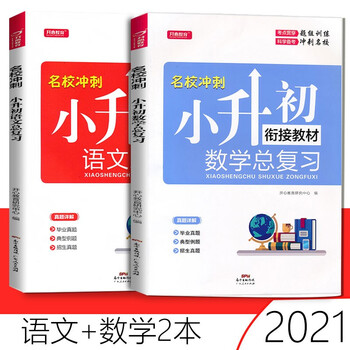 2021新版开心教育名校冲刺小升初总复习 语文数学英语 小升初试卷练习题 人教版北师版通用 语文数学