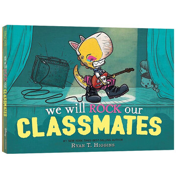 英文原版 We Will Rock Our Classmates 我们将用摇滚震撼同学 儿童英语启蒙幽默精装绘本  布鲁斯妈妈系列同作者 Ryan Higgins . 梦想童趣城