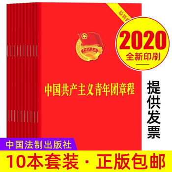 【10册套装】中国共青团团章现行新版修订版中国共产主义青年团章程团委团员