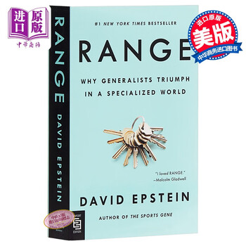成长的边界 通才走向卓越之路 英文原版 Range 大卫 艾普斯坦David Epstein