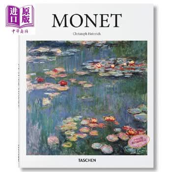 预售 莫奈 艺术画册 英文原版 Monet 印象派创始人 西方绘画大师