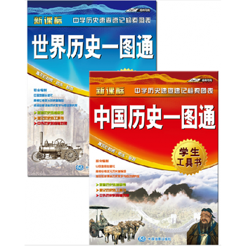 2021中国历史一图通+2020新世界历史一图通套装2张地图工具书籍  中学历史速查速记检索图