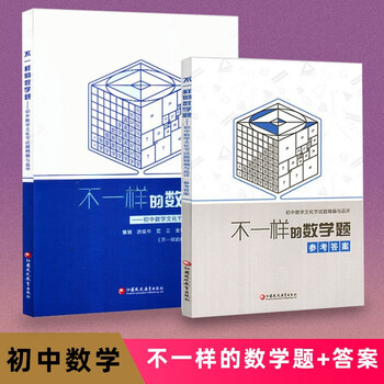 不一样的数学题 初中数学文化节试题精编与品评初中教辅 包含一本参考答案 初中中考习题集 中学数学提优