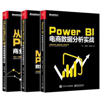 全三册 Power BI 电商数据分析实战 从Excel到Power BI 商业智能数据分析 Mi