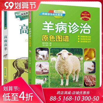 高效养羊+羊病诊治原色图谱 养羊技术书籍大全羊病综合全书科学兽医山羊养殖书肉羊饲养手册 羔羊常见