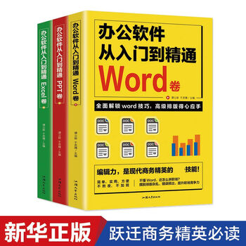 办公软件从入门到精通3册（Word/Excel/PPT）