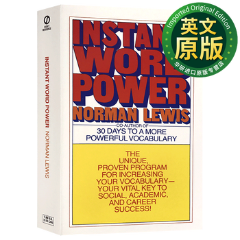 即时词汇的力量 英文原版 Instant Word Power：The Unique 英英字典词典