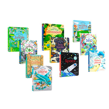 Usborne Peep Inside 偷偷看里面系列 10册合售 儿童启蒙纸板翻翻科普绘本 边