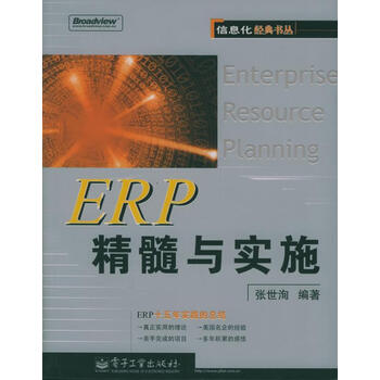 ERP精髓与实施 张世洵 编著【正版书】