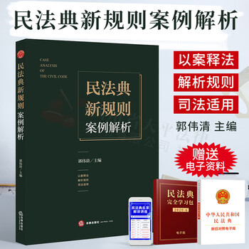 2020年版 民法典新规则案例解析(以案释法解释规则司法适用)