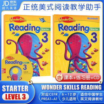 原版进口麦克劳希尔出版WonderSkills Reading 分级阅读训练教材培养小学英语阅读技能 starter 3