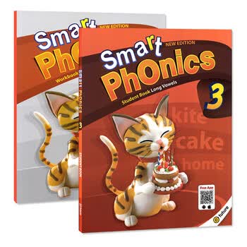 Smart Phonics3级别2册套装主课本+练习册 短期零基础儿童入门自然拼读进口教材