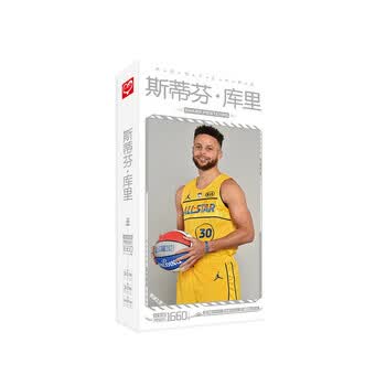 体育球星NBA明信片乔丹科比詹姆斯哈登库里艾弗森足球梅西C罗周边 库里明信片(封面随机)