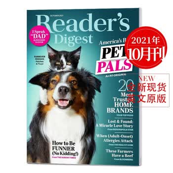 Reader's Digest 美国版读者文摘杂志小开本 单本/多期文学文摘期刊杂志英语英文杂志 2021年10月刊