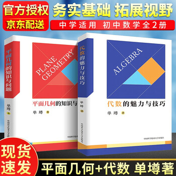 单墫【全2册】代数的魅力与技巧+平面几何的知识与问题 中科大初中数学教辅 2021中考数学刷题