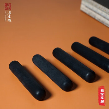 易水文房墨条老胡开文徽墨松油烟混合墨纯手工搓制一两特制青墨 固体墨条 学生墨块 书法书画练习用品 黑色