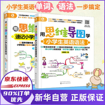 用思维导图学小学生(英语语法+英语单词) 共2册