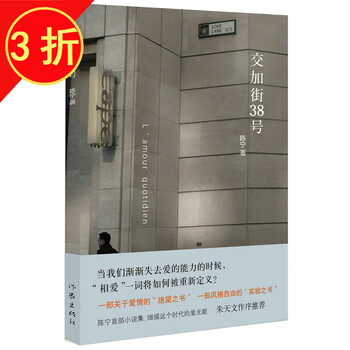 陈宁小说朱天文作序推荐 交加街38号 定价29