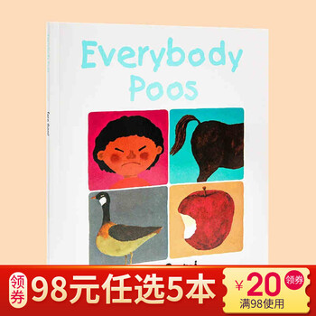 各种各样的便便Everybody Poos英文原版绘本 五味太郎 Taro Gomi吴敏兰绘本123