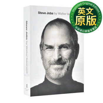 乔布斯传 英文原版 Steve Jobs by walter lsaacson 美版 苹果教父 人物传记