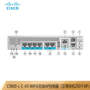 思科（CISCO）C9100系列WIFI6千兆双频无线AP企业级 控制器C9800-L-C-K9（许可另购）【图片 价格 品牌 报价】-京东